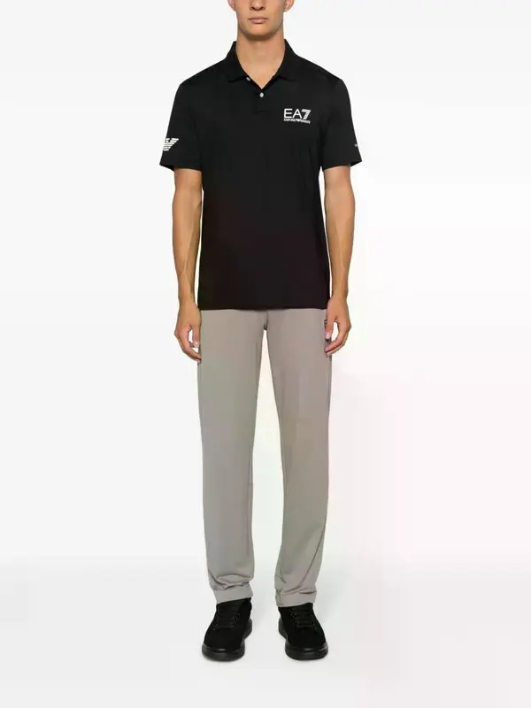EA7 Logo-print Polo Shirt