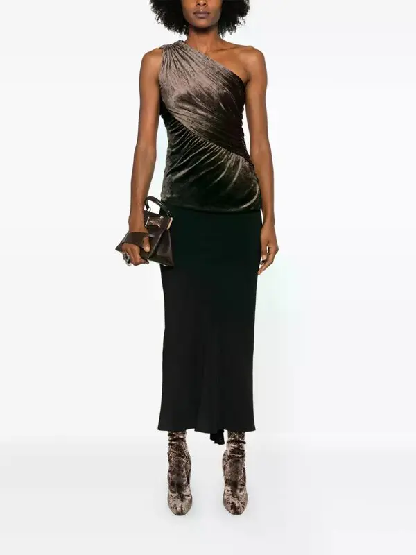 Rick Owens Amira Draped One-shoulder Top