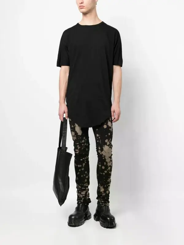 Boris Bidjan Saberi Paint Splatter Skinny Jeans - Black