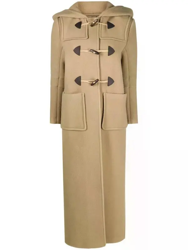 Prada Wool Slouchy Hood Duffle Coat