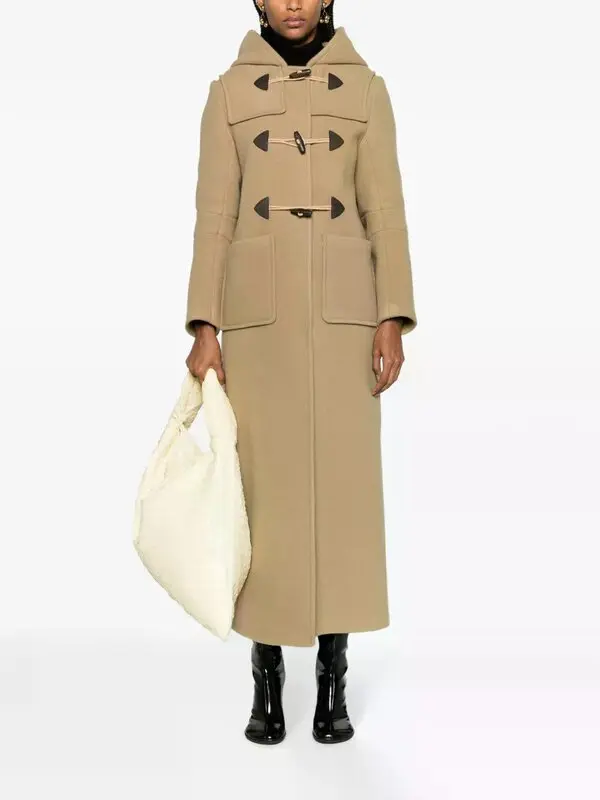 Prada Wool Slouchy Hood Duffle Coat
