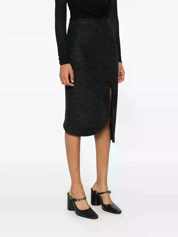Victoria Beckham Padded-trim Midi Skirt