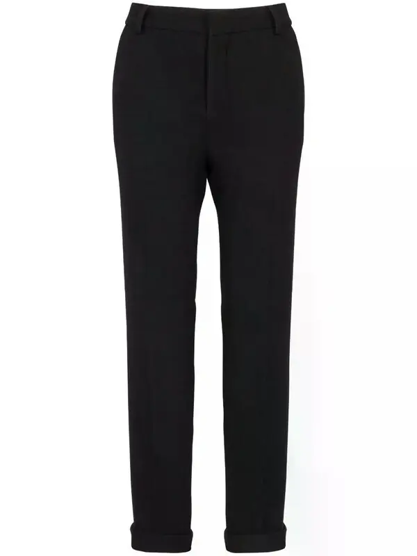 Balmain High-waisted Tapered-leg Trousers