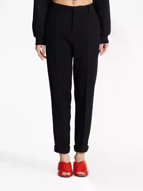 Balmain High-waisted Tapered-leg Trousers