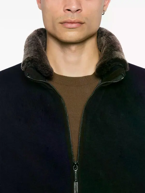 MOORER Bellati Mrw Jacket With Shearling Collar