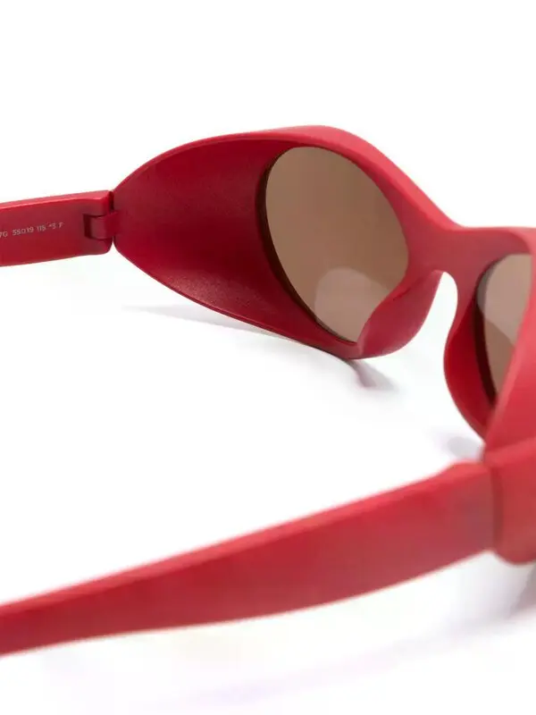 Givenchy G Ride Oval-frame Sunglasses - Red