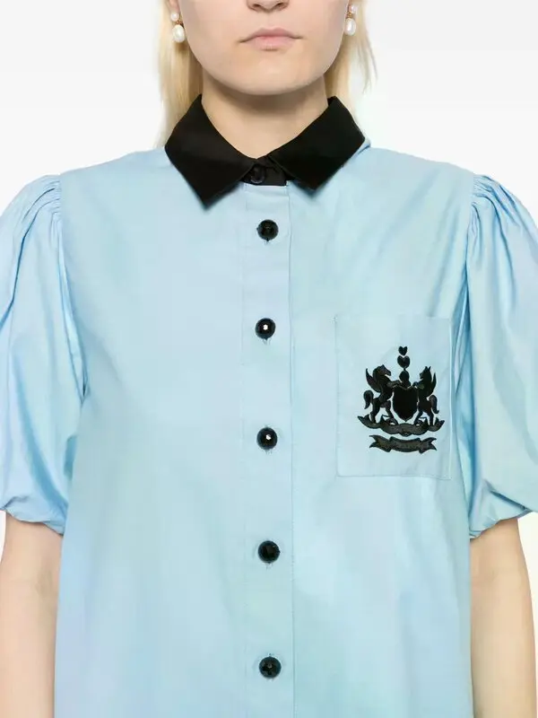 MACGRAW Cotton Embroidered Shirt Dress