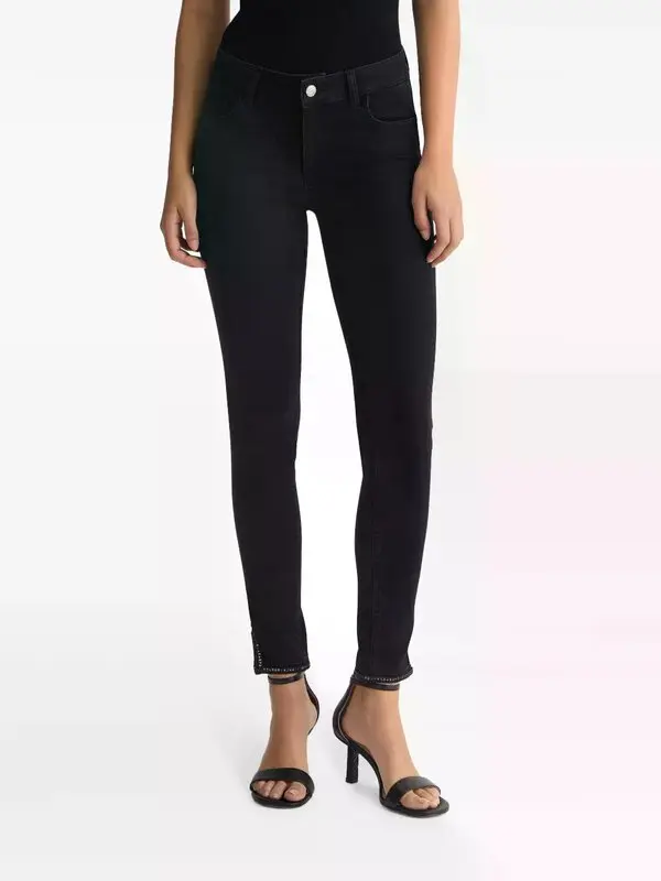 Liu Jo Skinny Jeans With Embellished Cuffs