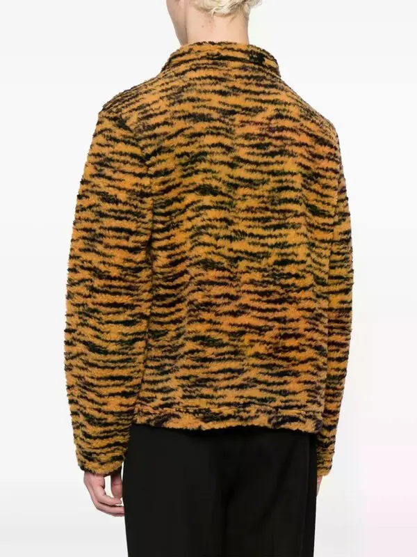 BODE Tiger-print Lace-up Jumper