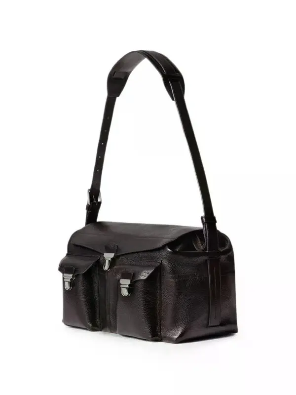 LEMAIRE Gear Pebbled Holdall Bag - Brown
