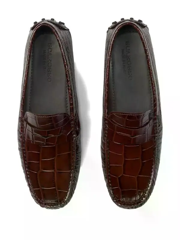 SCAROSSO Leather Loafers