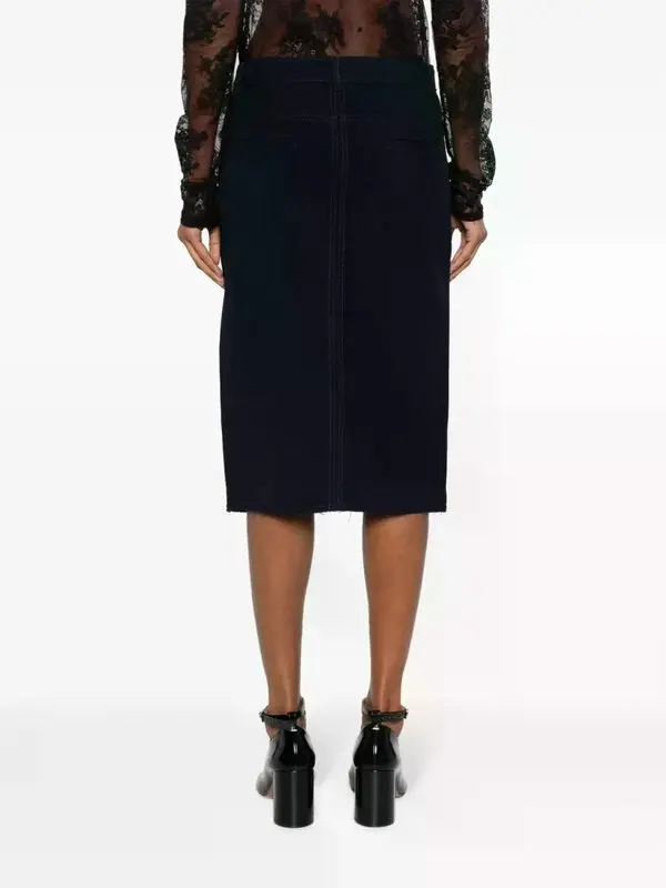 N°21 Zip-up Midi Pencil Skirt