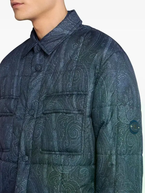 Etro Quilted Printed Shirt Jacket