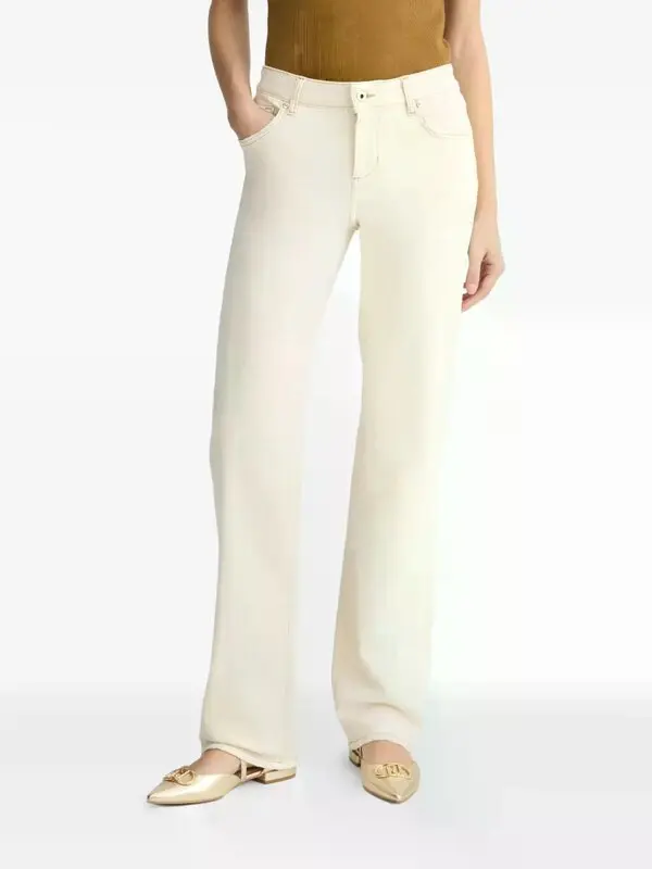 Liu Jo Straight-leg Jeans With Logo Plaque