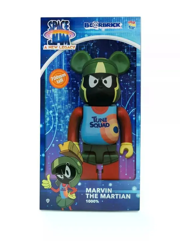 MEDICOM TOY X Space Jam: A New Legacy Marvin The Martian Be@rbrick 1000% Figure - Green
