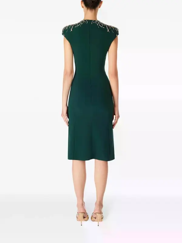 Jenny Packham Ardila Crystal-embellished Midi Dress