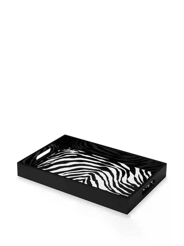 Dolce & Gabbana Zebra-print Wood Tray