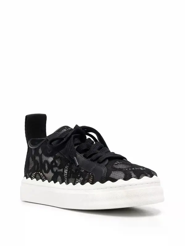 Chloé Lauren Lace Low-top Sneakers