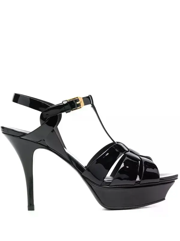 Saint Laurent Tribute Platform Sandals - Black