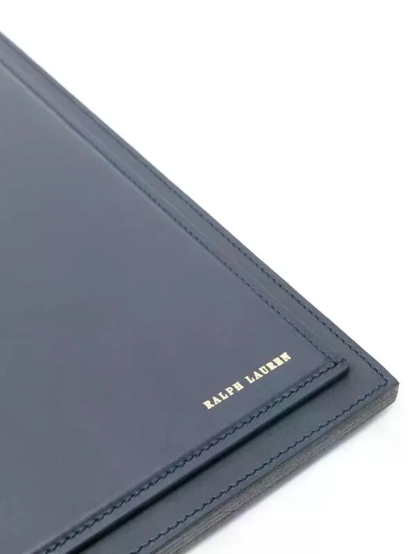 Ralph Lauren Brennan Leather Desk Blotter - Blue