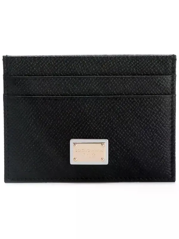 Dolce & Gabbana Leather Card Holder - Black