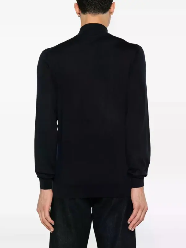 Fedeli Virgin Wool Jacquard Pullover