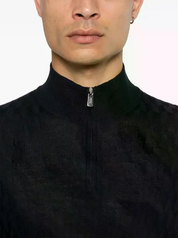 Fedeli Virgin Wool Jacquard Pullover