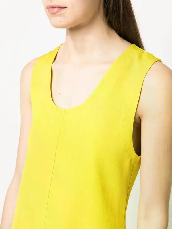 CALCATERRA Scoop Neck Midi Dress