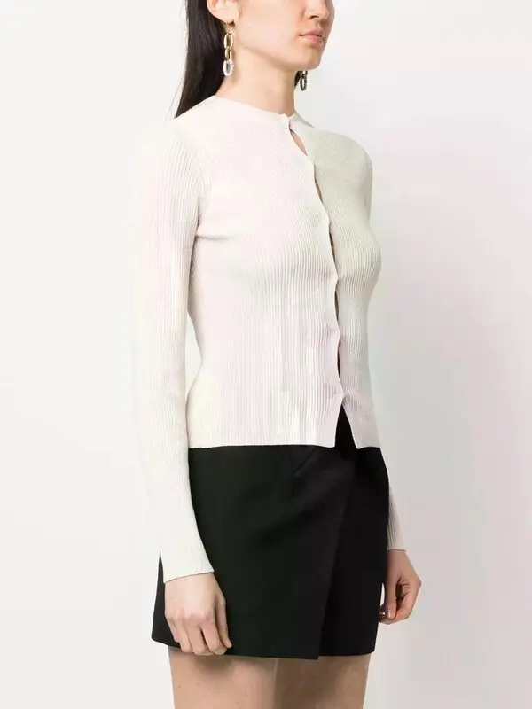 Fendi Ribbed Cotton-blend Cardigan