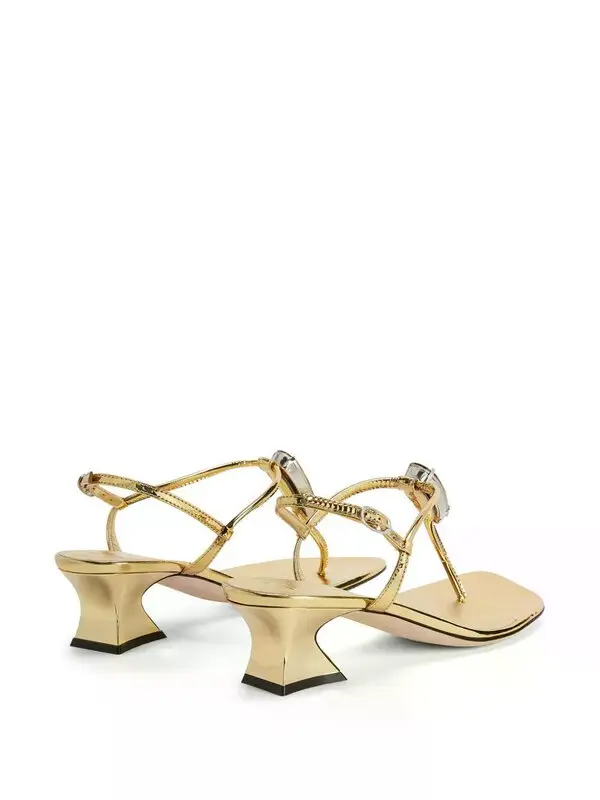 GIUSEPPE ZANOTTI Anthonia 45mm Rhinestone-embellished Thong Sandals