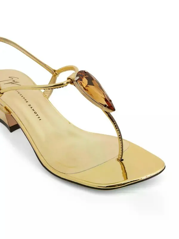 GIUSEPPE ZANOTTI Anthonia 45mm Rhinestone-embellished Thong Sandals
