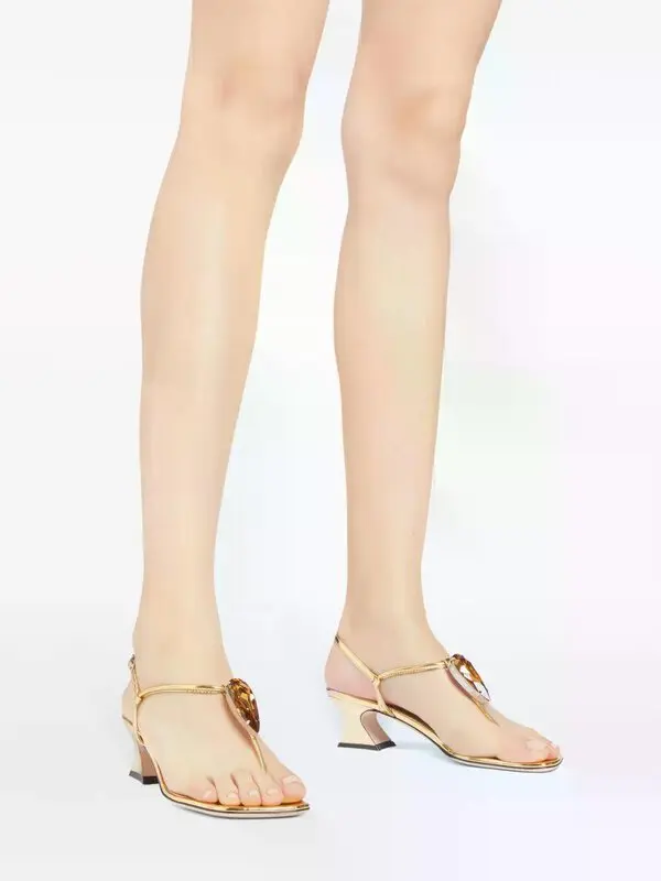 GIUSEPPE ZANOTTI Anthonia 45mm Rhinestone-embellished Thong Sandals