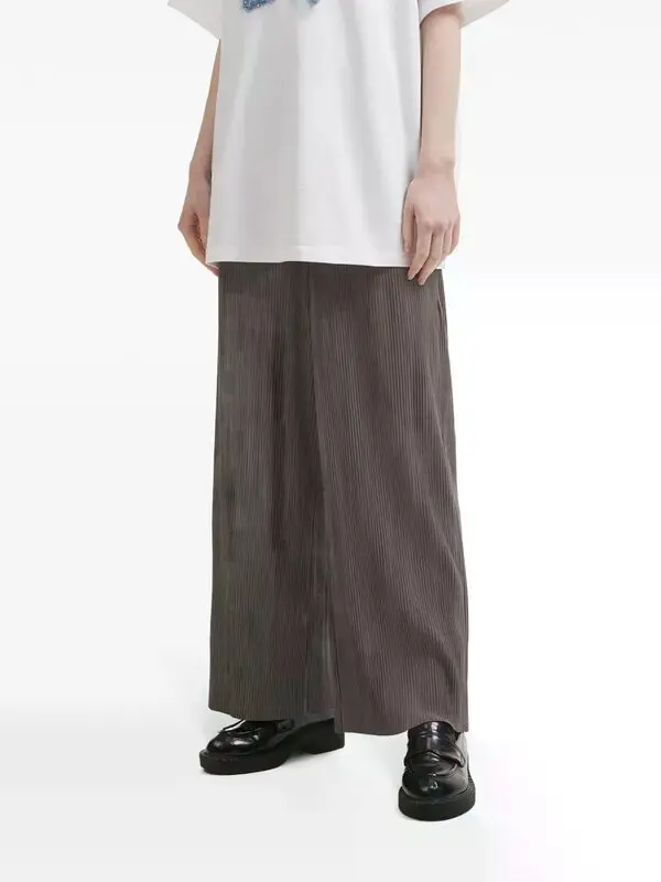 B+AB Ribbed Wide-leg Trousers