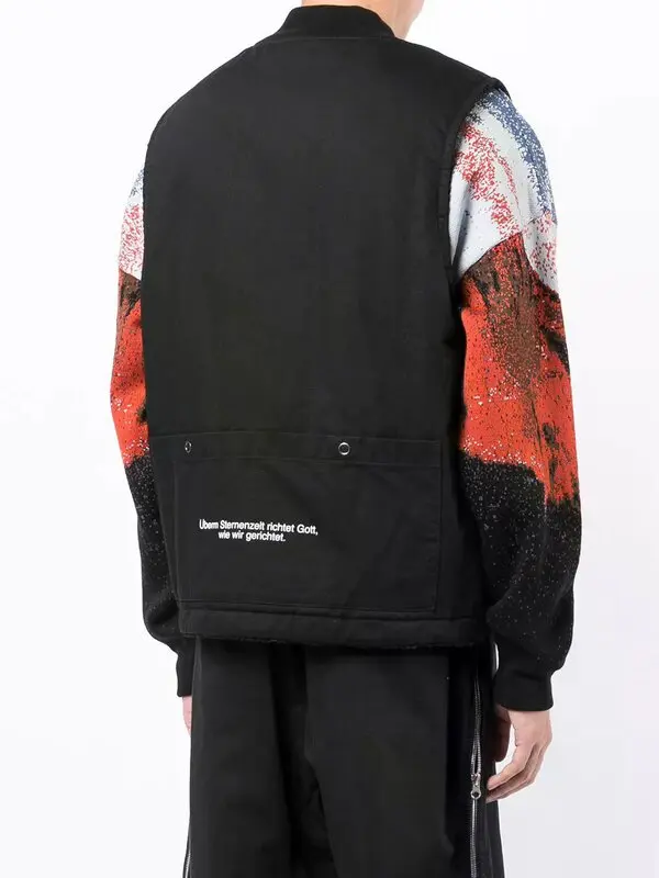 Undercover Reversible Slogan Print Gilet