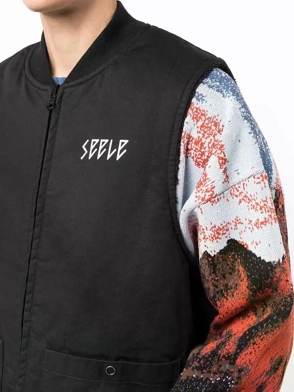 Undercover Reversible Slogan Print Gilet