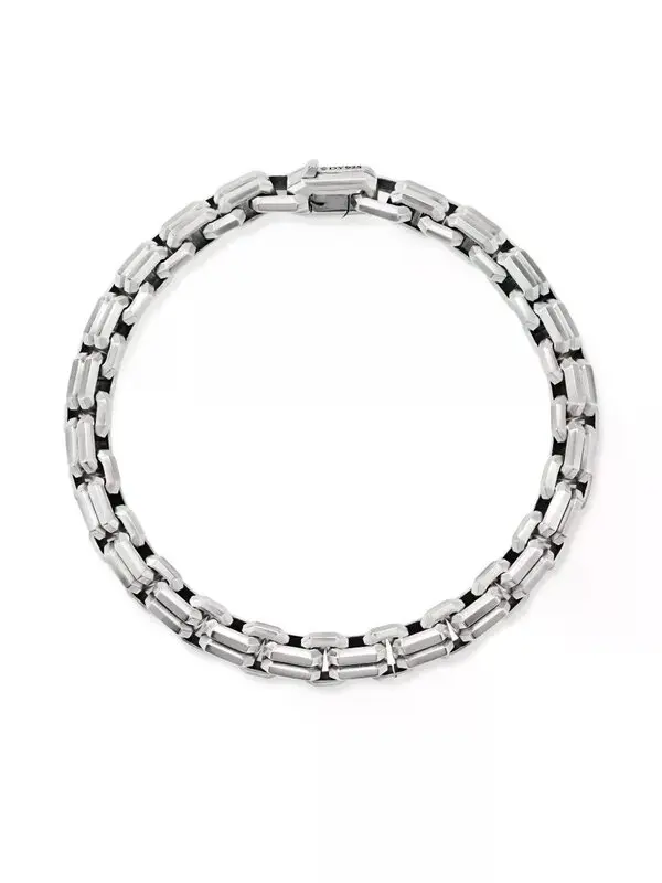 David Yurman Sterling Double Heirloom Link Bracelet