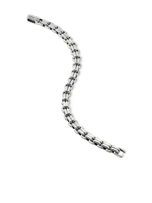 David Yurman Sterling Double Heirloom Link Bracelet