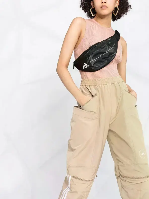 Stella McCartney Logo Stripe Zip Front Track Pants