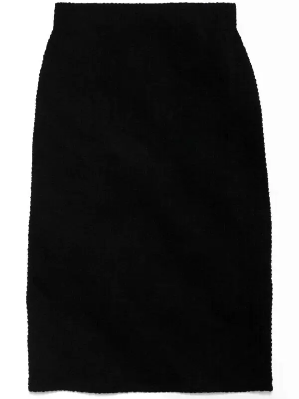 Vince Smocked Midi Skirt - Black