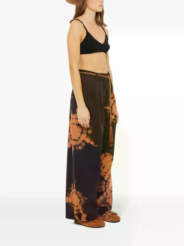 Alanui Abstract-pattern Wide-leg Jeans