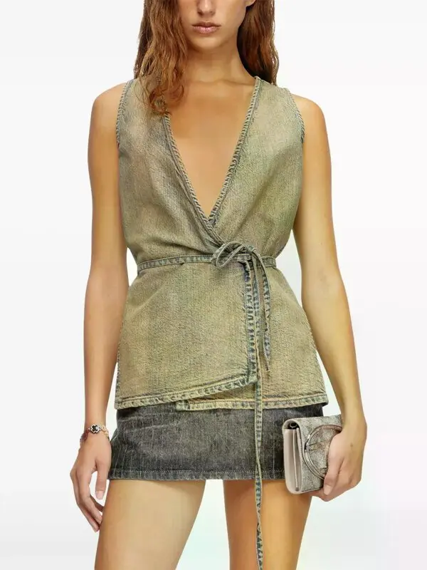 DIESEL® De-vern Wrap Top