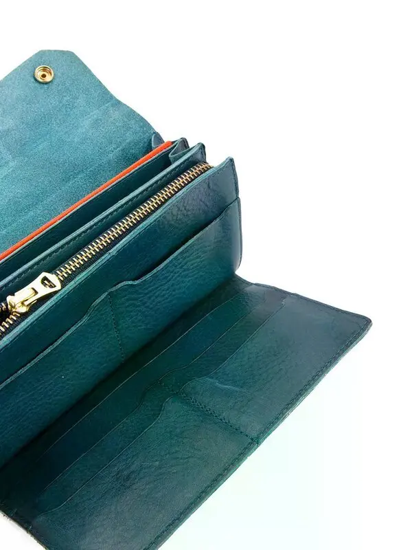 AS2OV Oiled Shrink Long Wallet - Blue