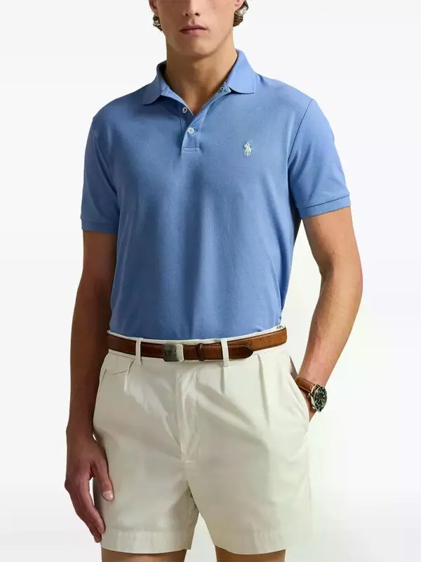 Polo Ralph Lauren Polo Pony Embroidered Polo Shirt - Blue