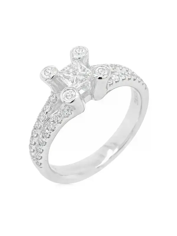 HYT JEWELRY 18kt White Gold Diamond Ring