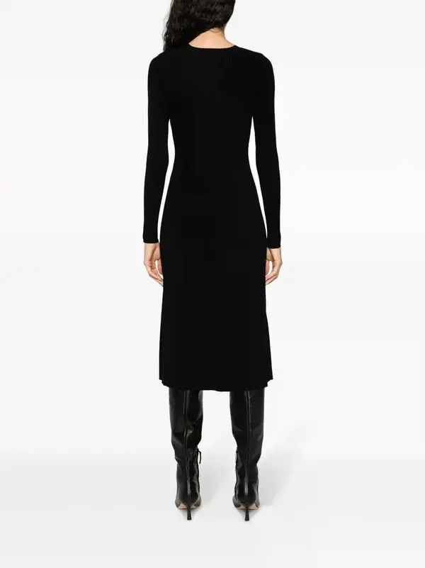 P.a.r.o.s.h Ribbed Knit Midi Dress