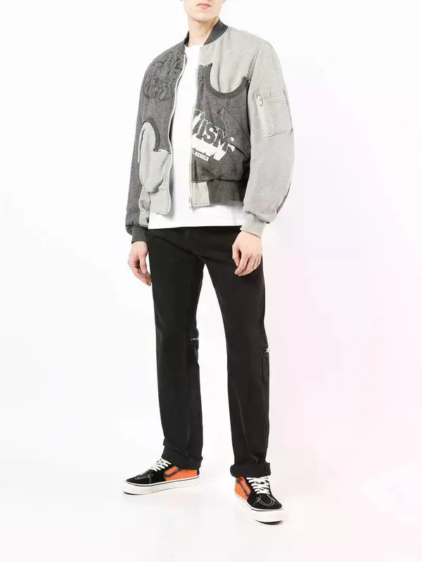 UNDERCOVERISM Reversible Logo-print Bomber Jacket - Grey