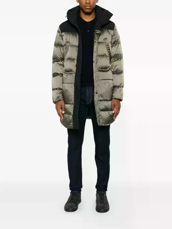 Paul & Shark Hooded Padded Parka - Green