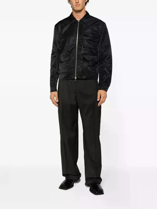 HAN KJØBENHAVN Zip-up Collared Shirt Jacket