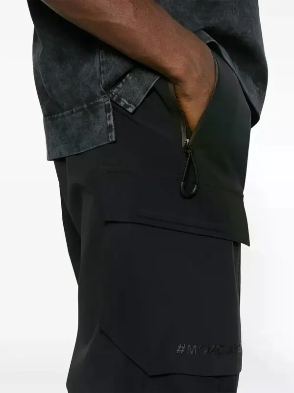 Moncler Logo-lettering Tapered Cargo Trousers