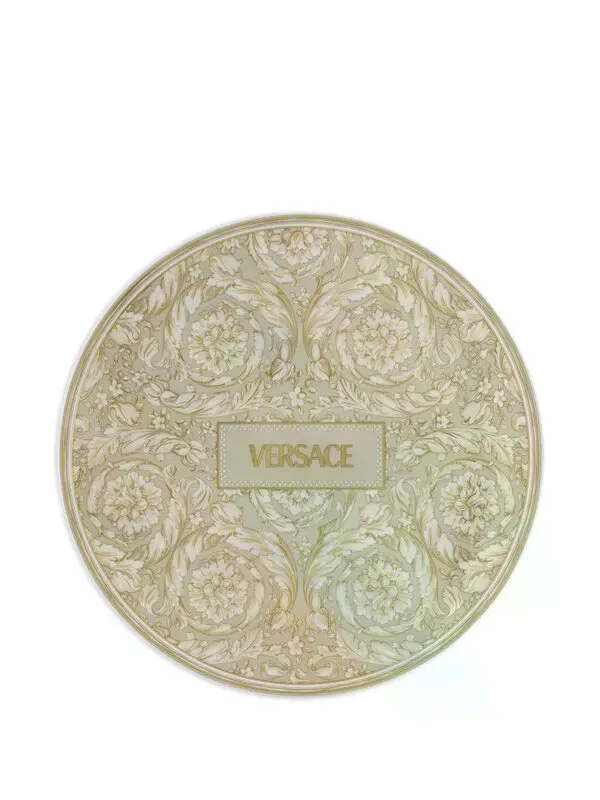 Versace Barocco-print Plate - Neutrals